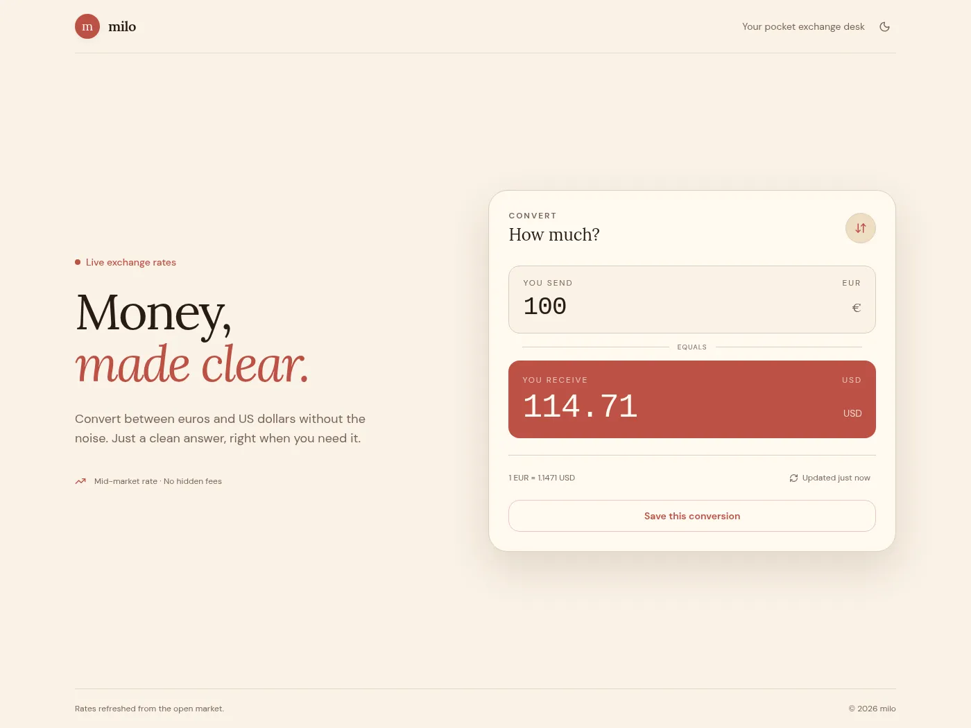 Easy Currency Converter