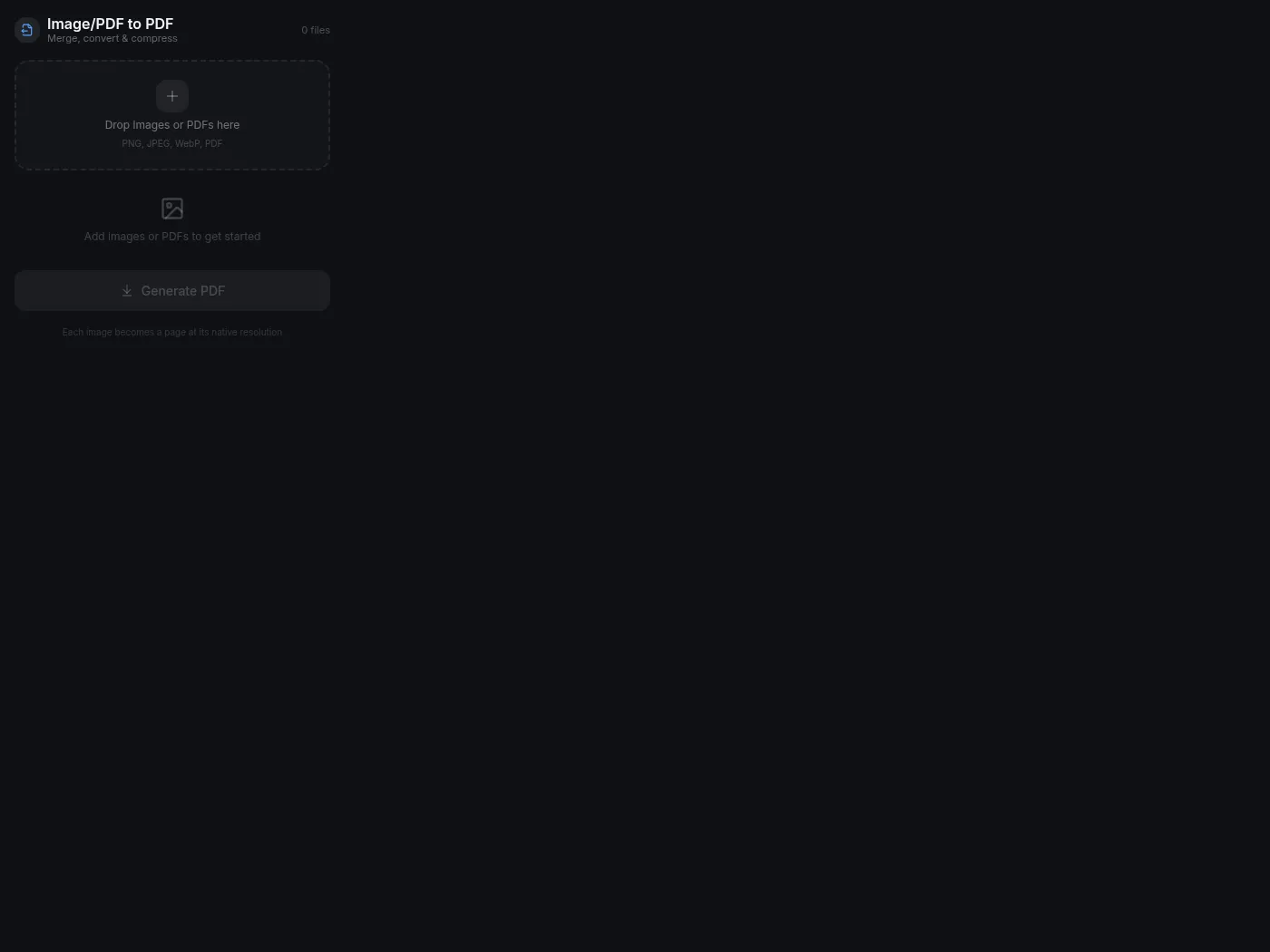 PDF Image Joiner Extension