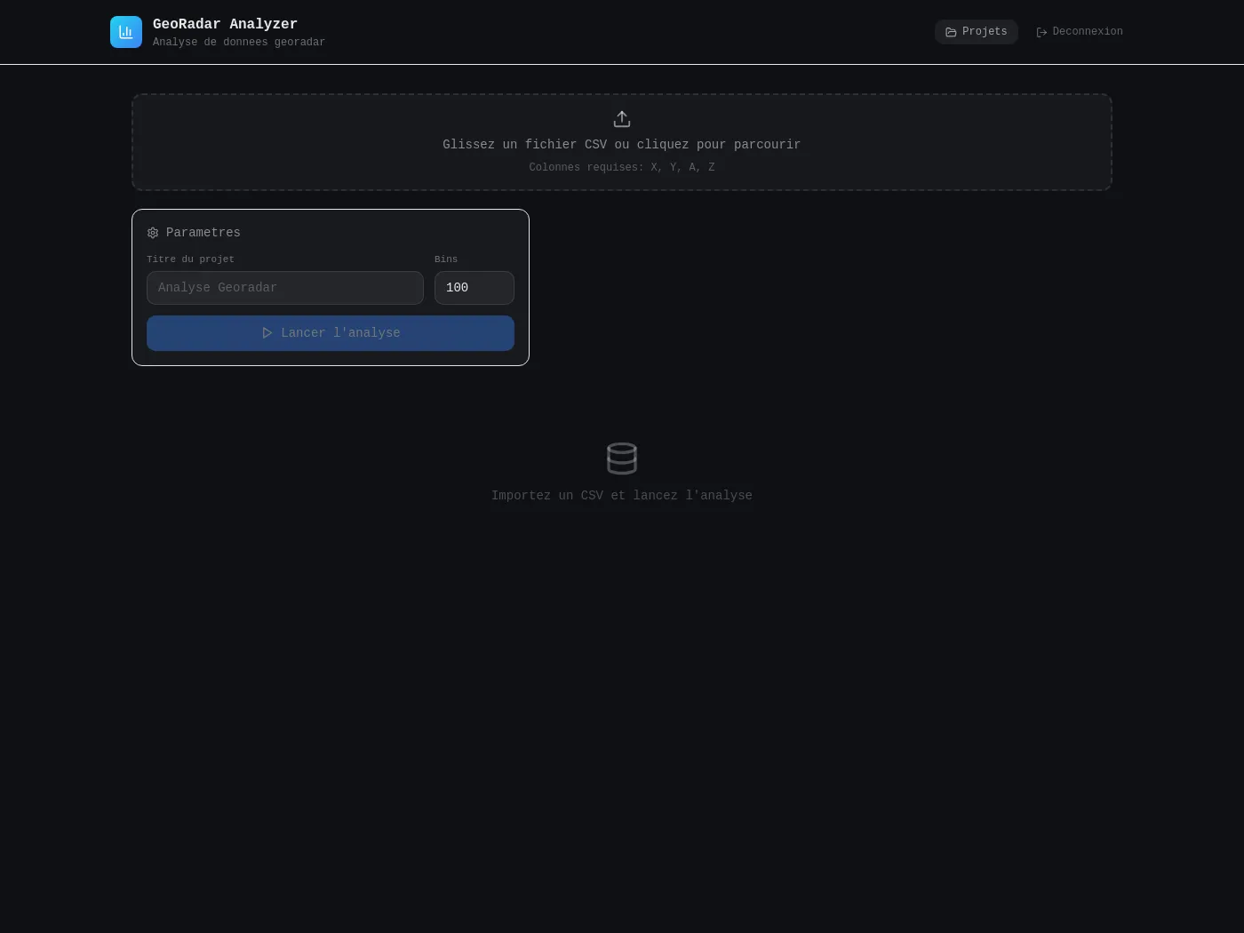 GeoRadar Data Analyzer