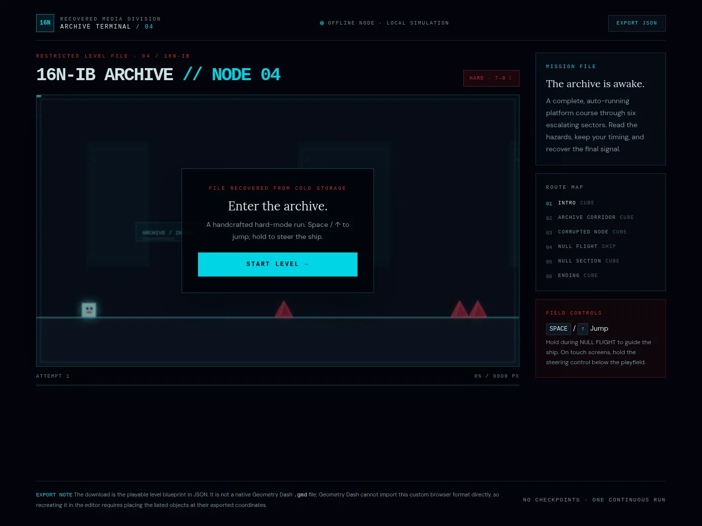 16N-IB Archive Level