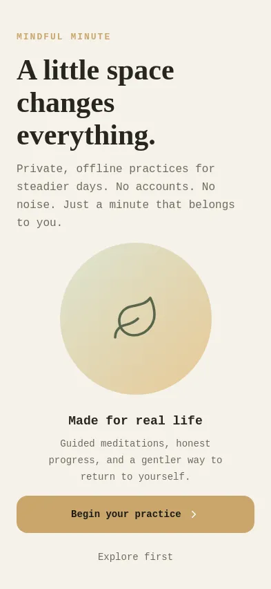 Mindful Minute Revamp