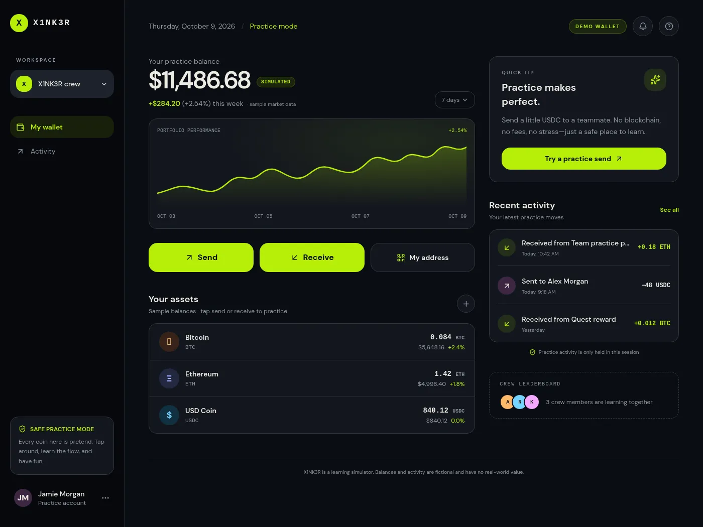 X1NK3R Crypto Sim