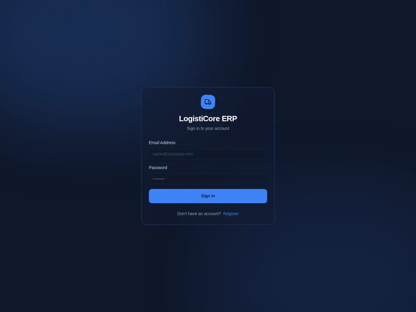 LogistiCore ERP SaaS