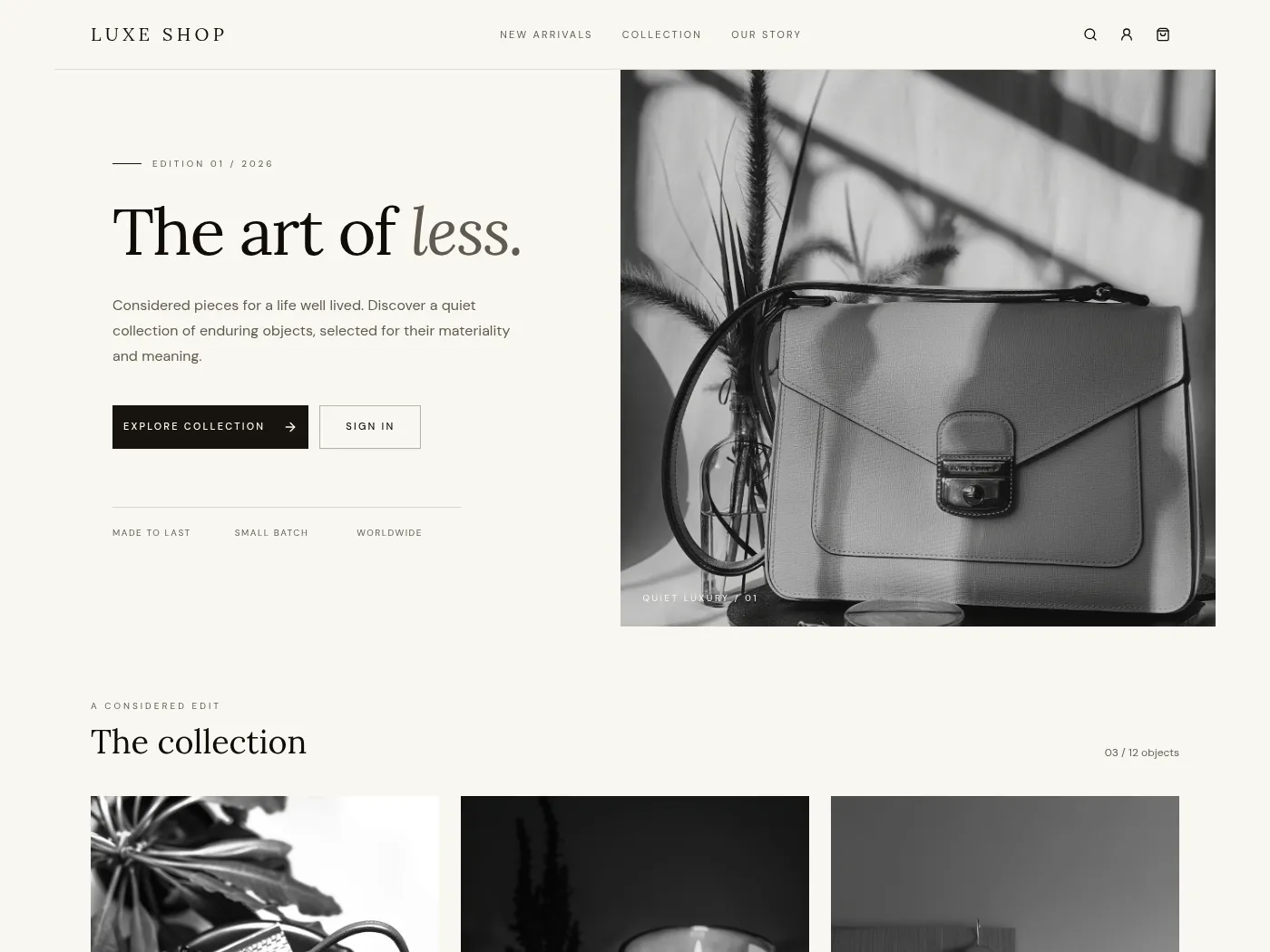 Luxe Shop Creator