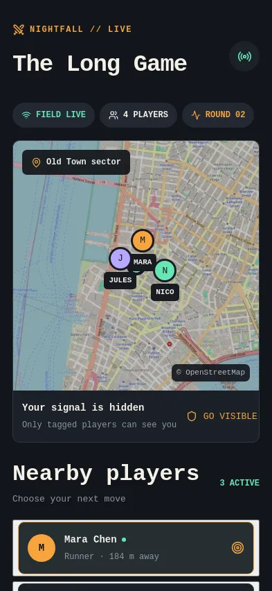 LARP GPS Chase App