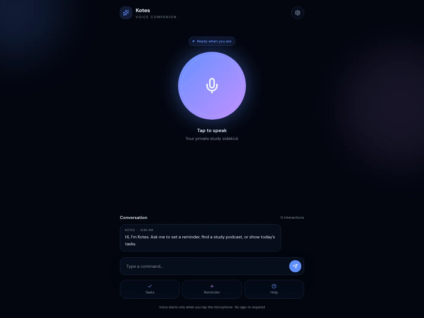 Kotes Voice Assistant