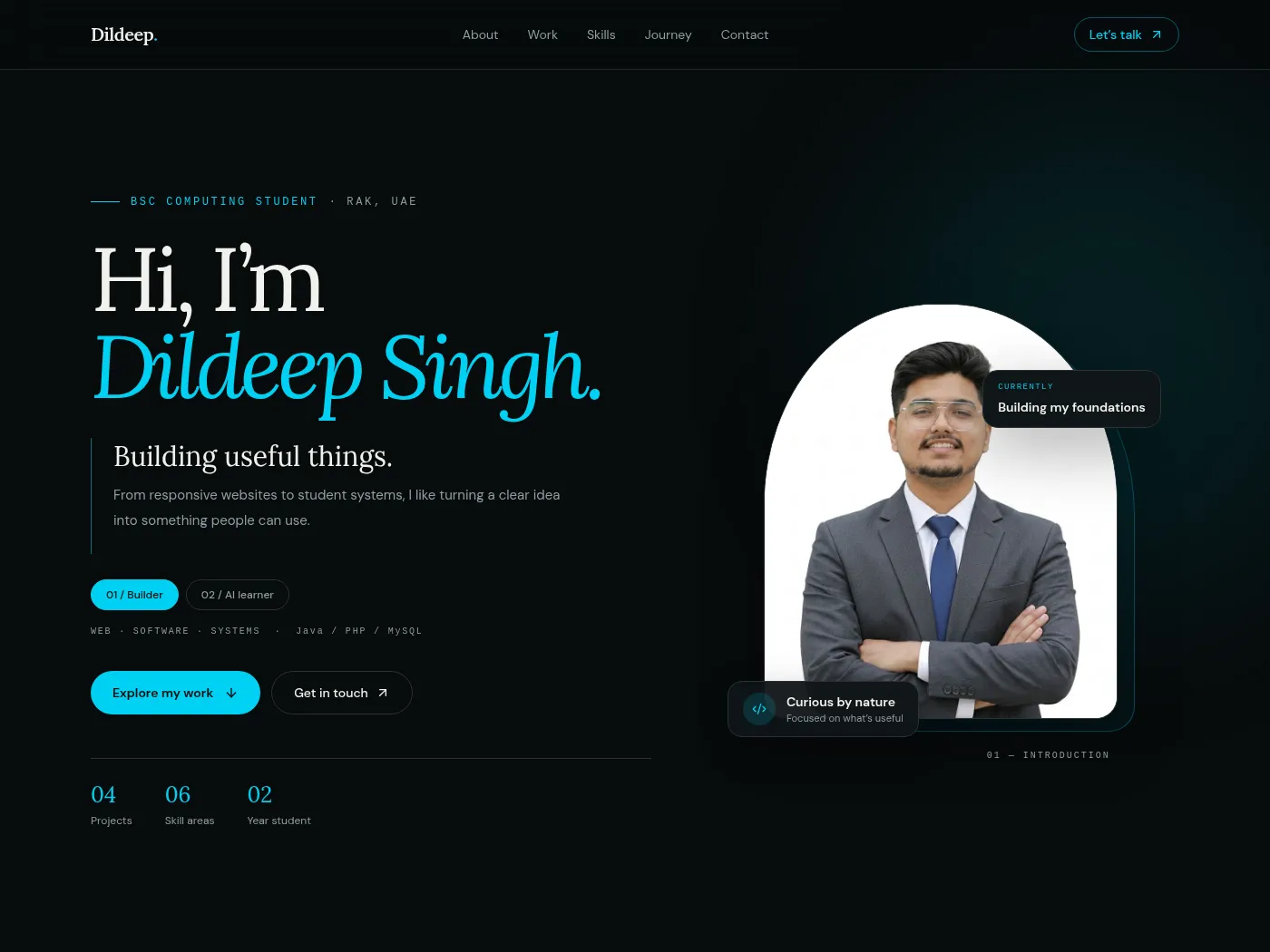 Redesigned Portfolio Hub