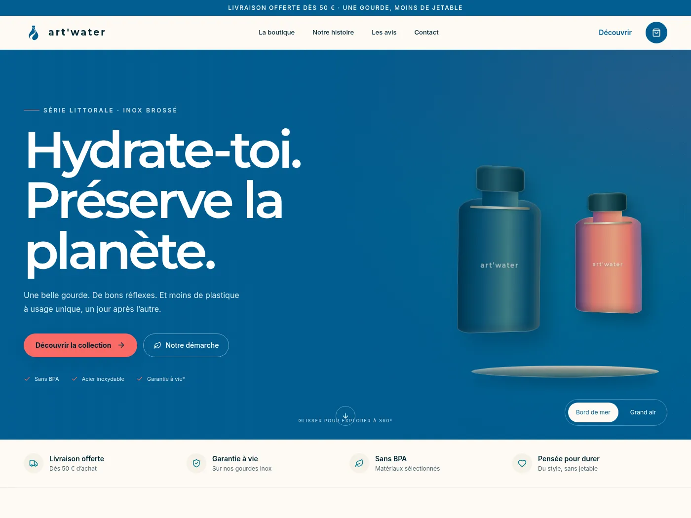 AQORA Eco Bottle Shop