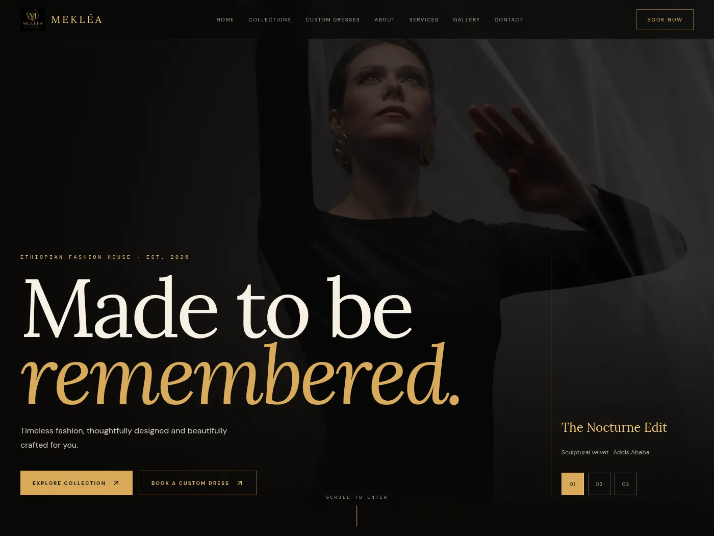 MEKLÉA Fashion Website