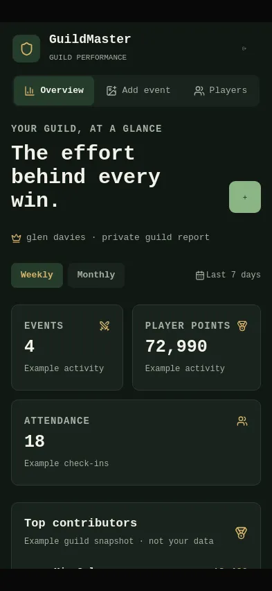 GuildMaster Mobile