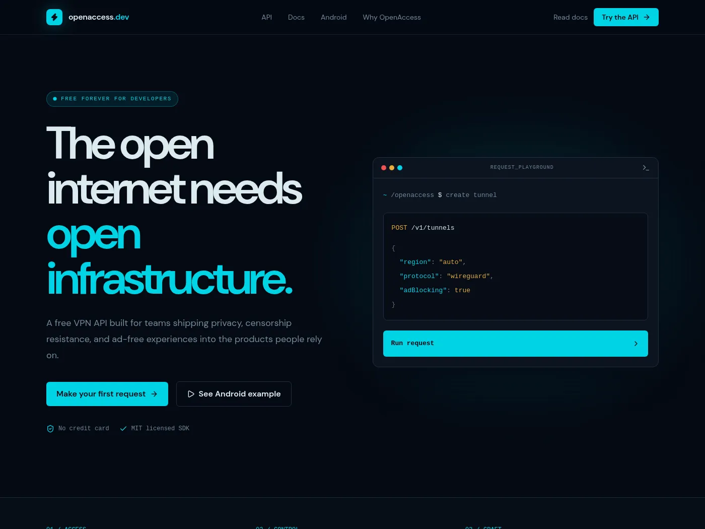 OpenAccess VPN API
