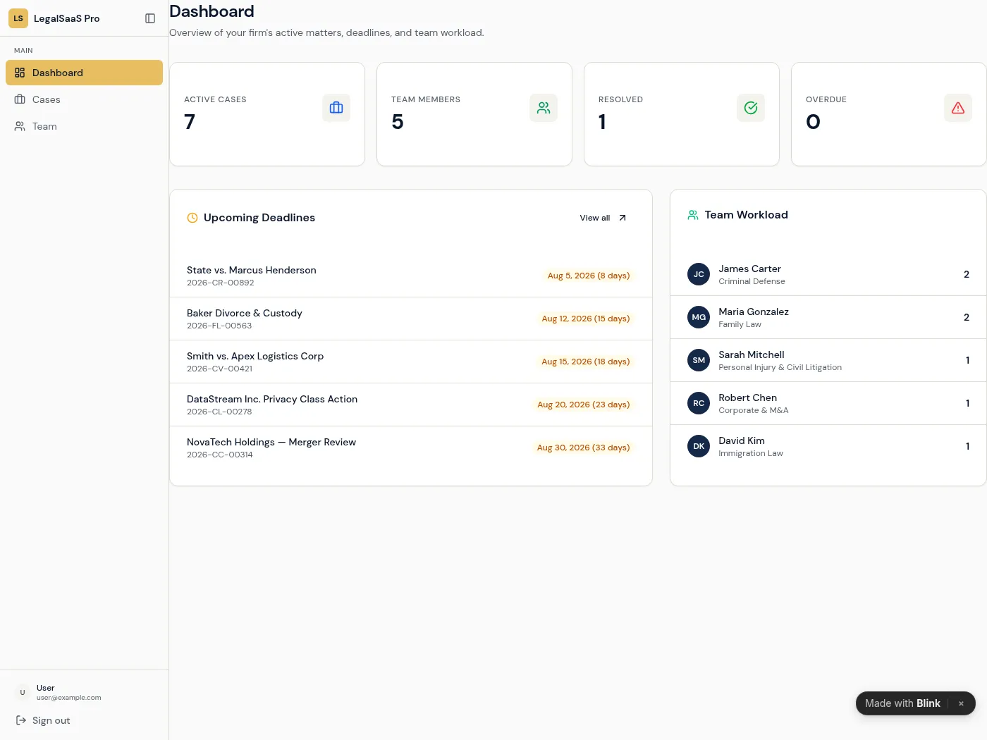 LegalSaaS Pro