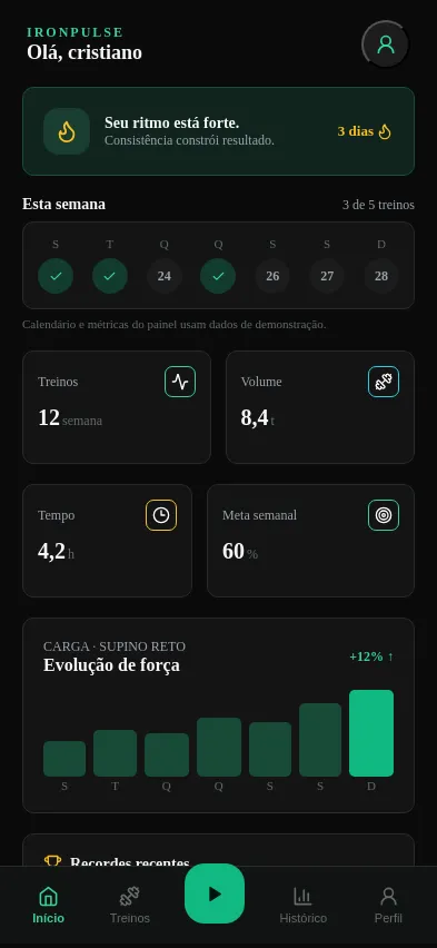 IronPulse Gym Tracker