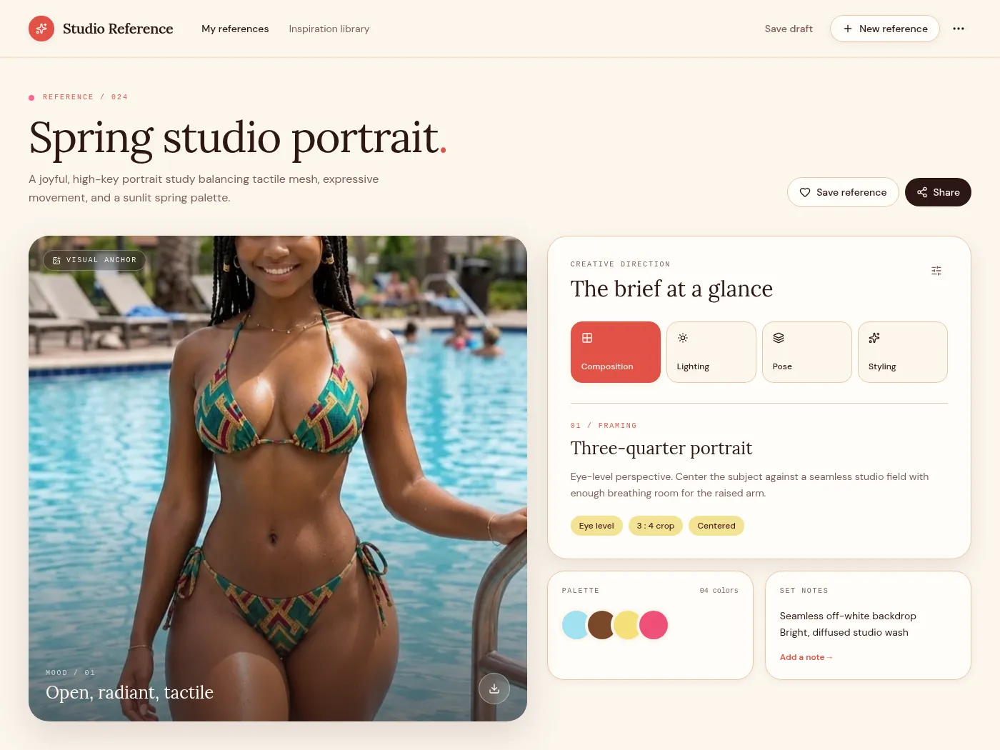 Studio Portrait Reference Tool