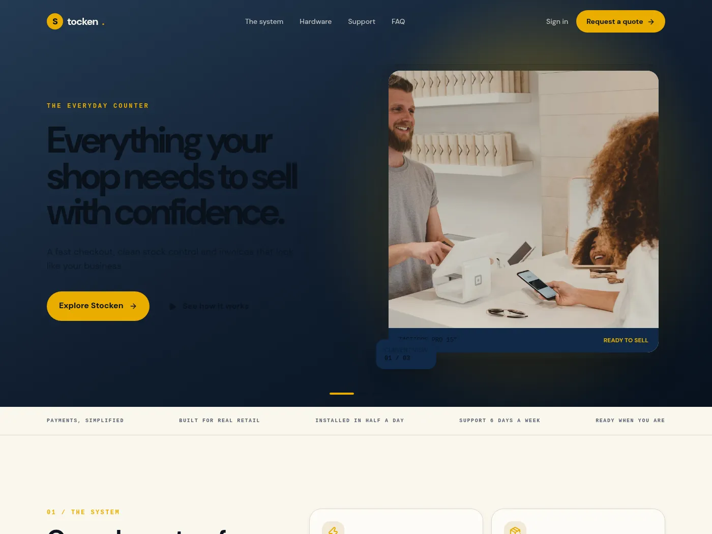 Stocken Landing Redesign