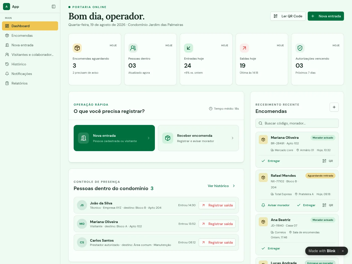 CondoControl — Portaria Pro