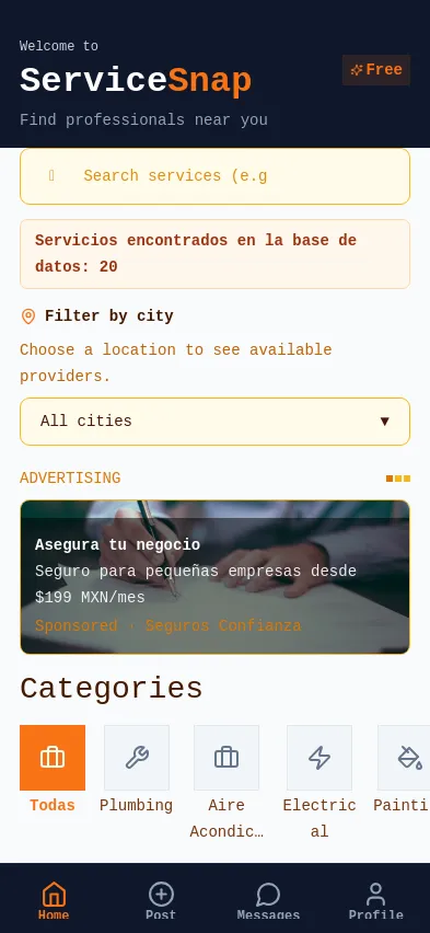 ServiceSnap Marketplace