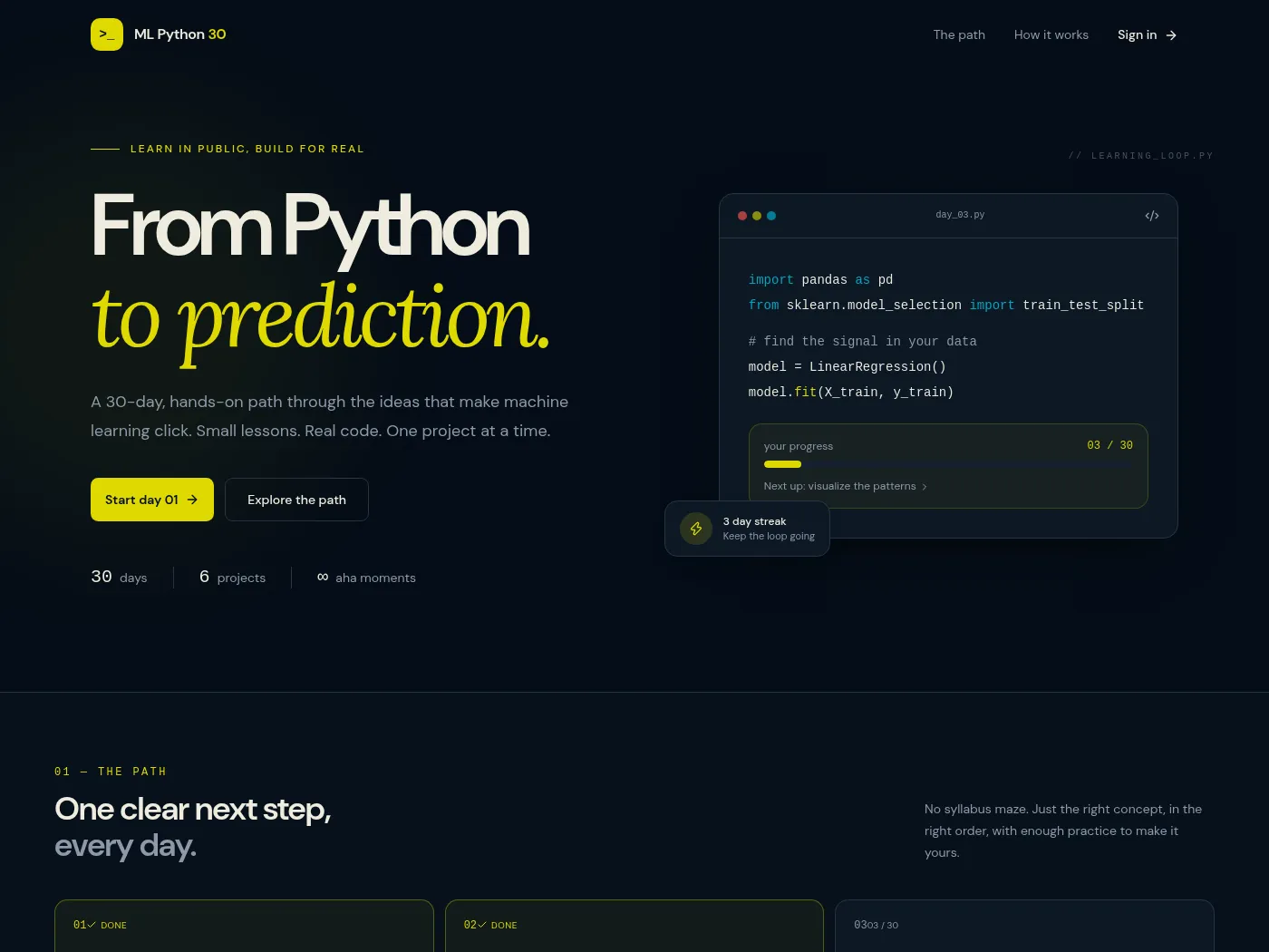 ML Python 30 Days