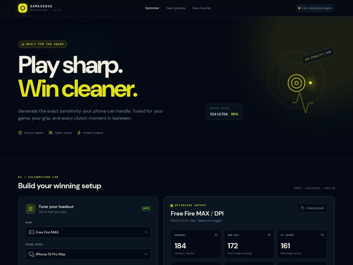 GameSense Optimizer
