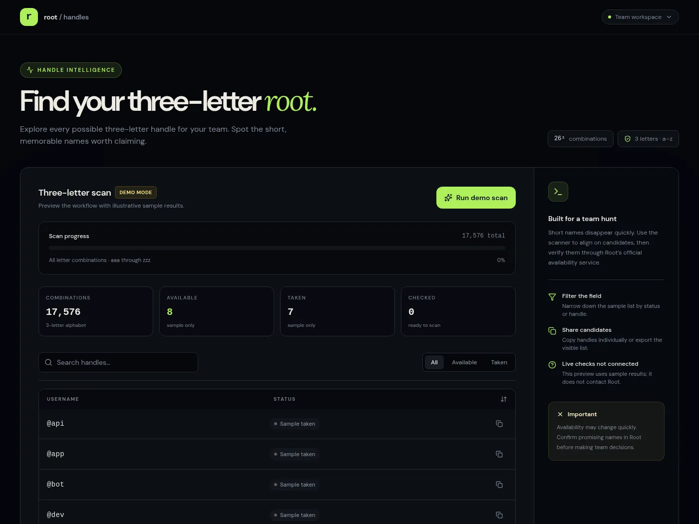 Root Username Scanner