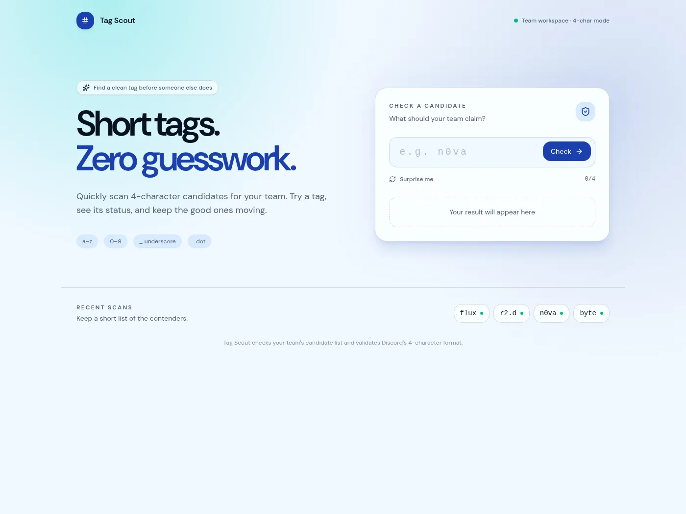 Discord Tag Checker