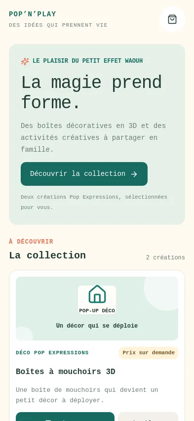 Pop & Play Shop App