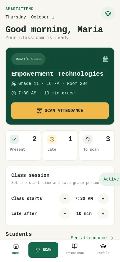 SmartAttend Mobile