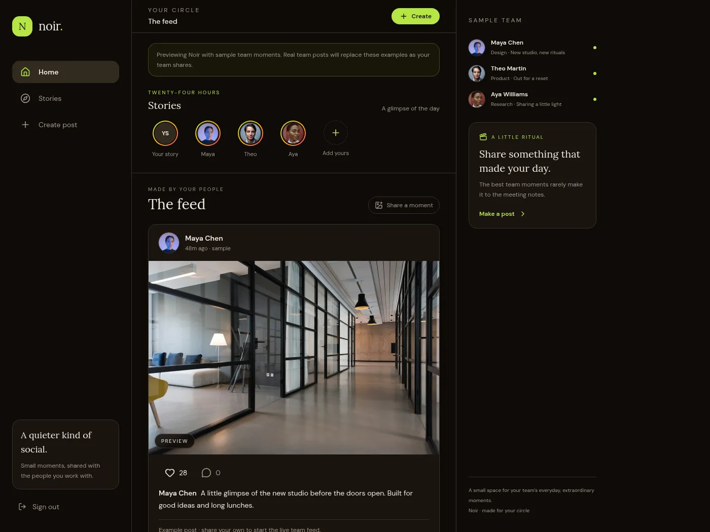 Noir Social Network