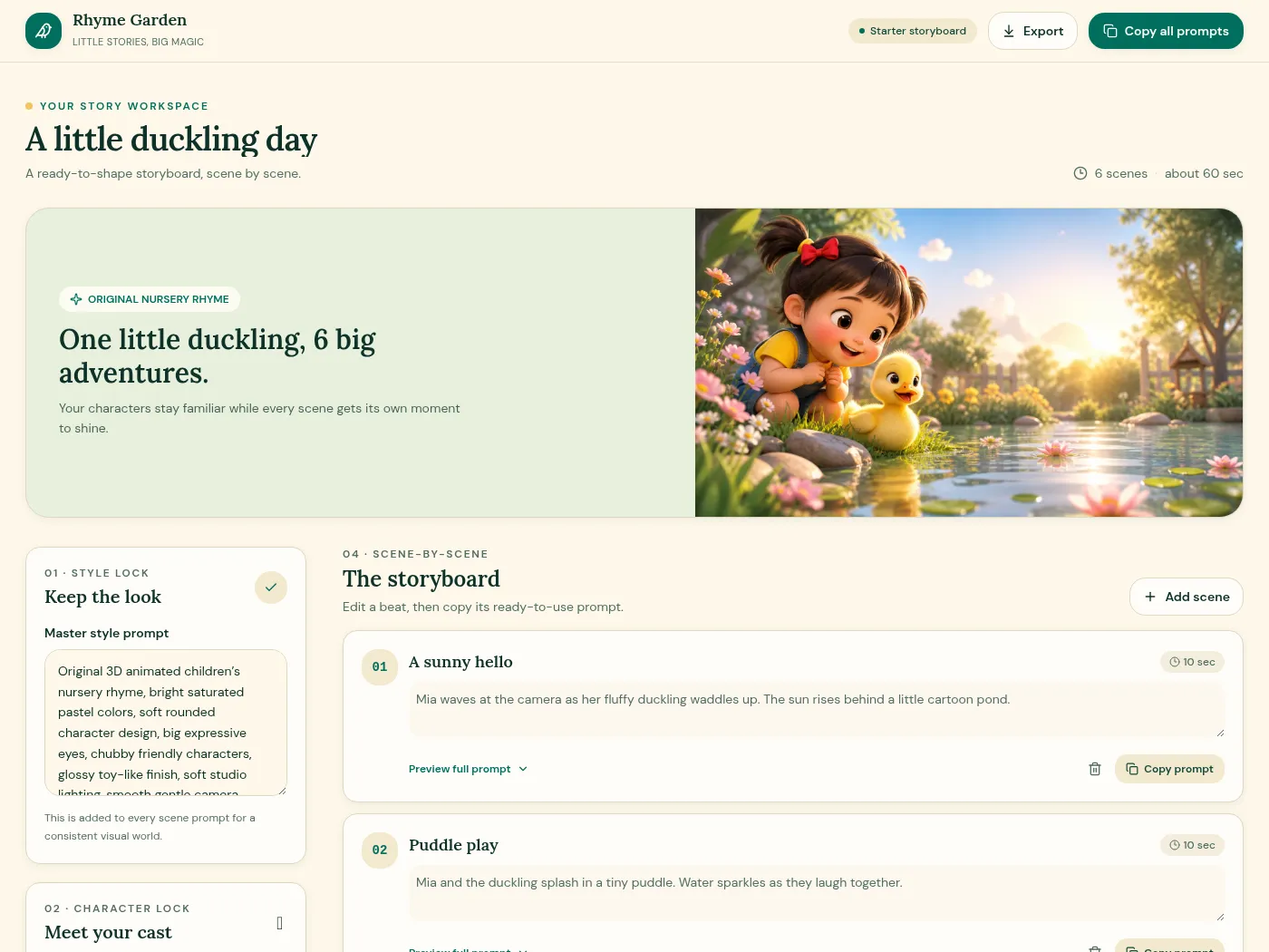 Nursery Rhyme Scene Maker