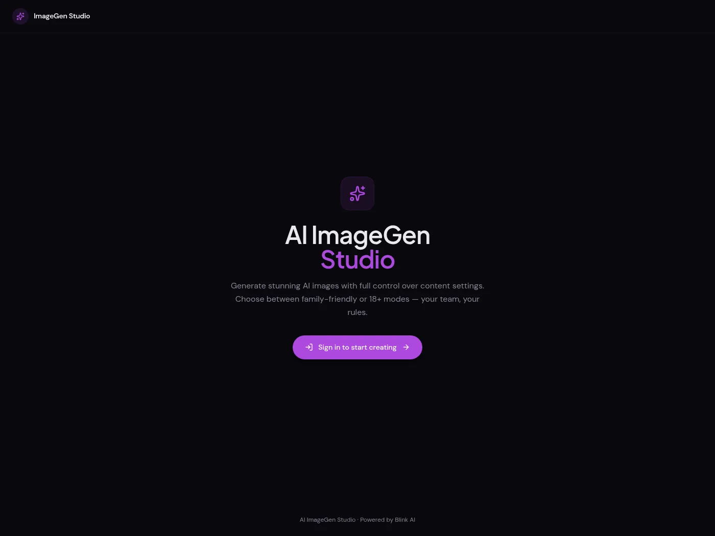 AI ImageGen Studio