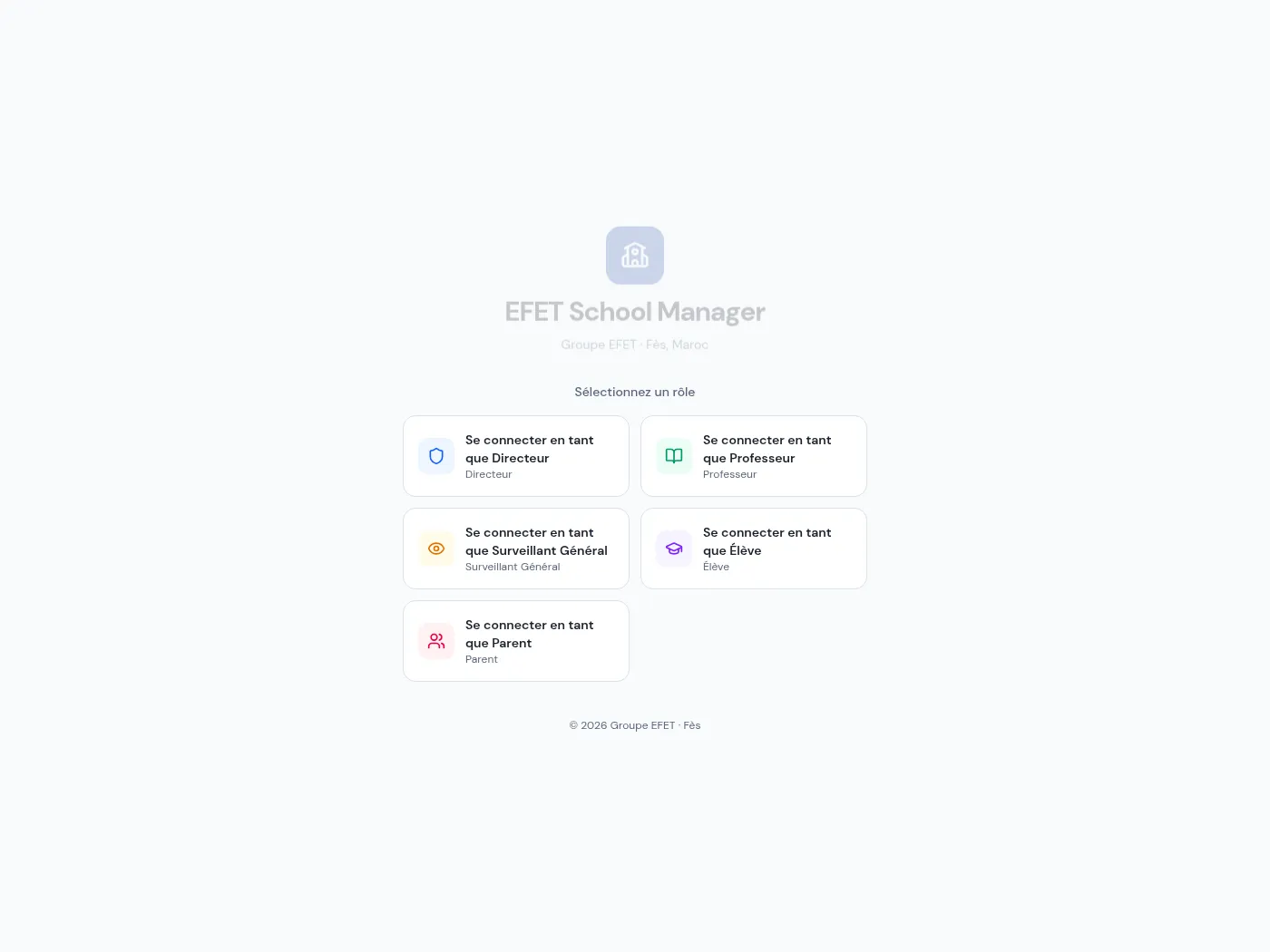 EFET School Manager