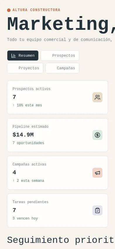 Constructora Marketing Suite