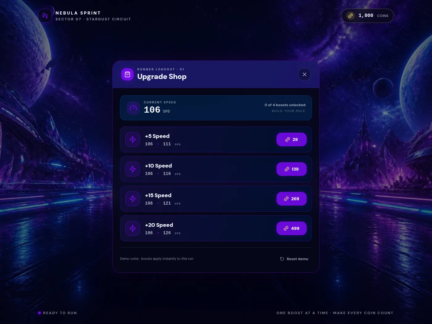 Speed Shop Dashboard