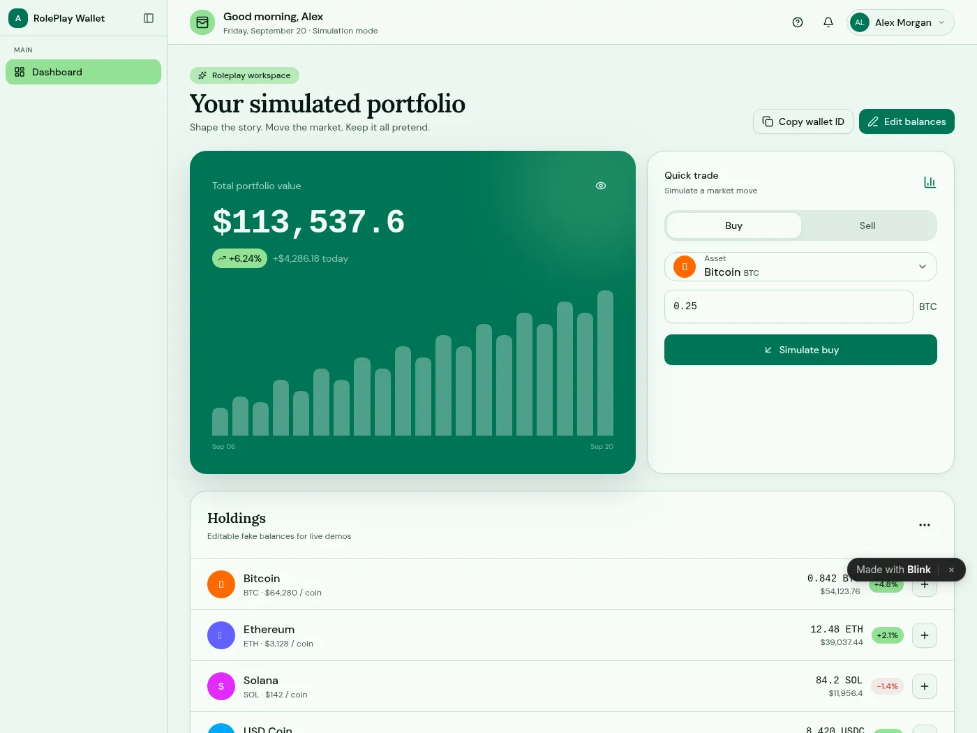 RolePlay Crypto Wallet