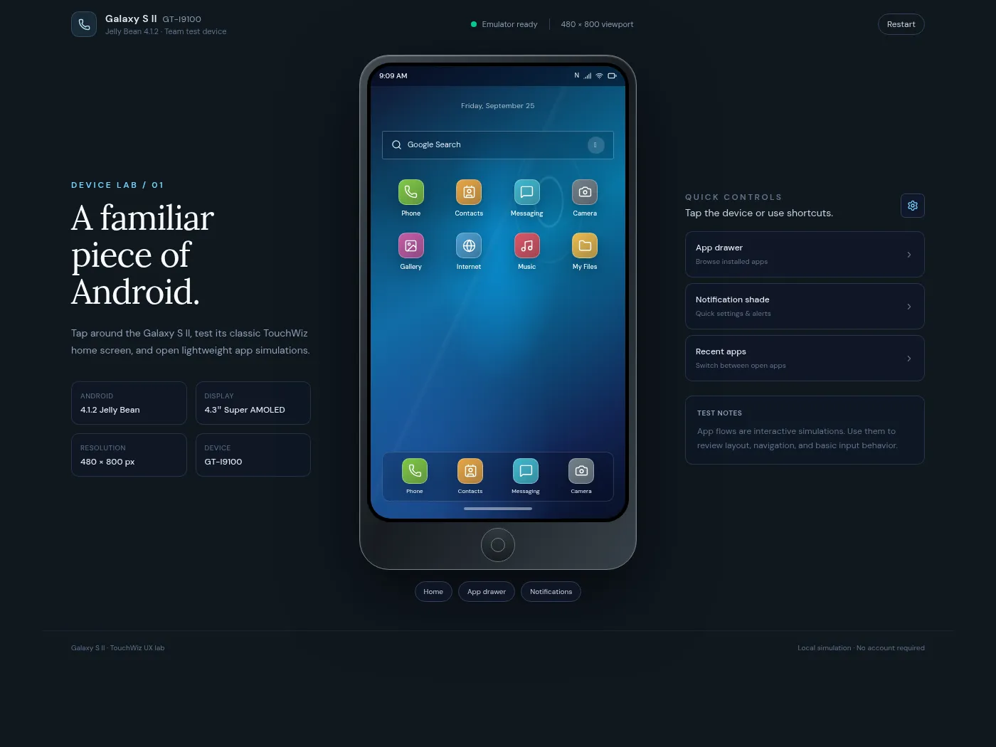 Galaxy S2 Emulator Web