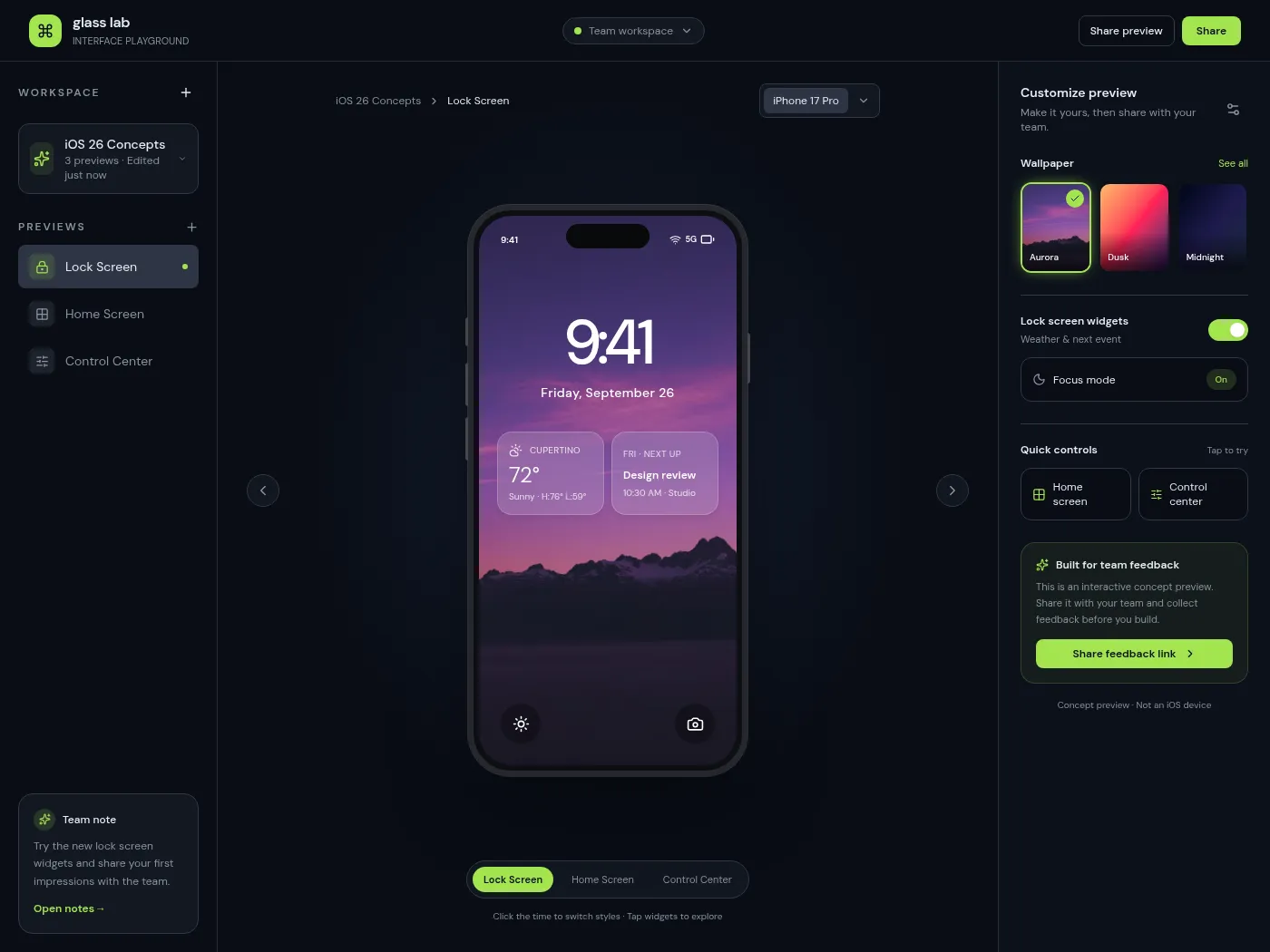 iOS 26 Interactive Simulator