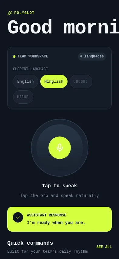 Polyglot Voice AI Assistant