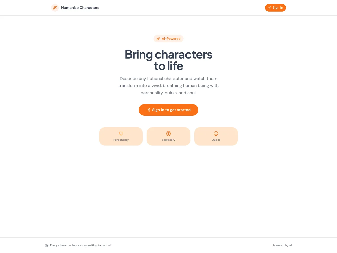 Humanize Characters