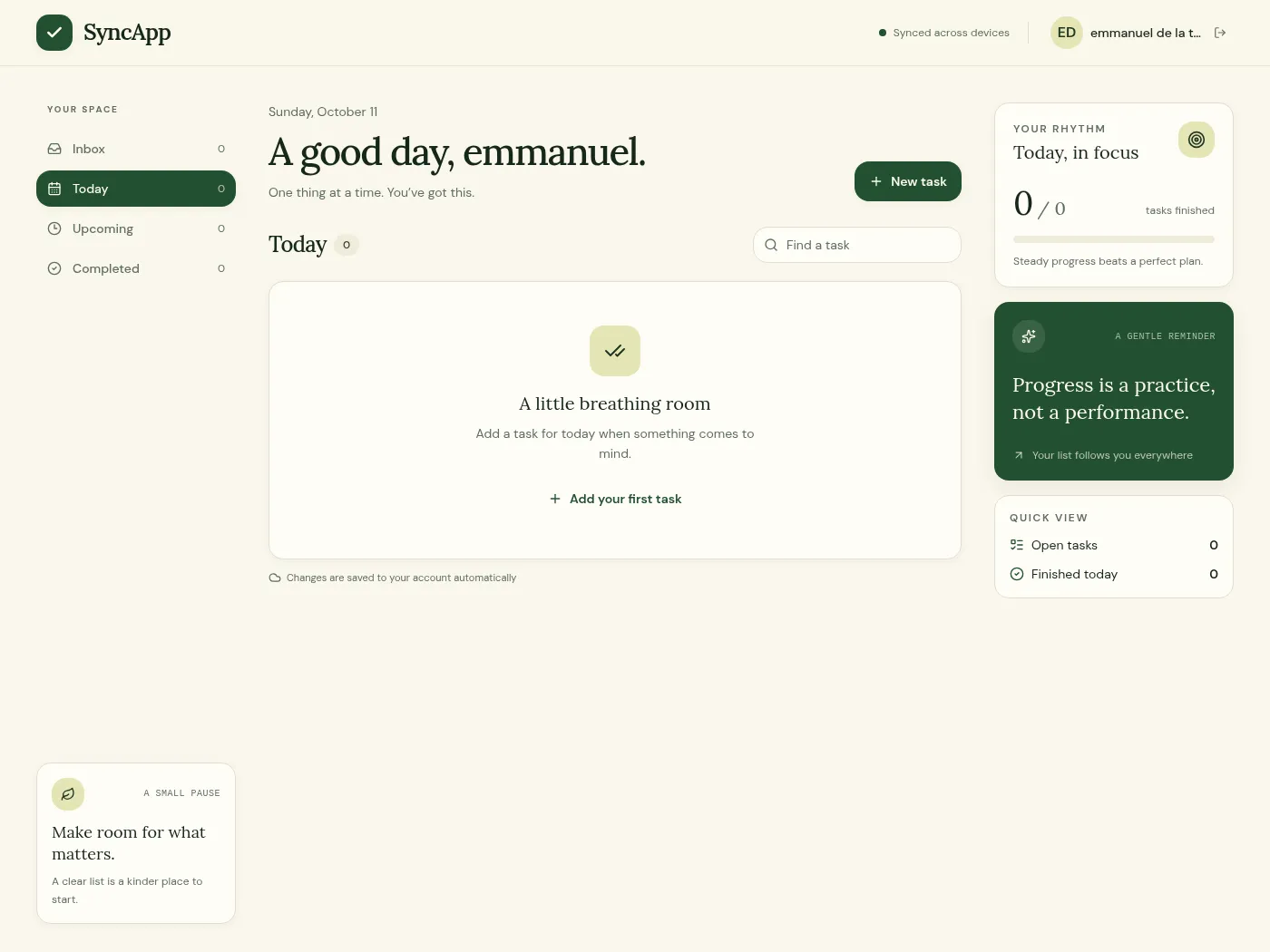 SyncApp Task Manager