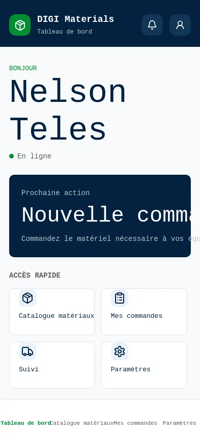 DIGI Materials Mobile App