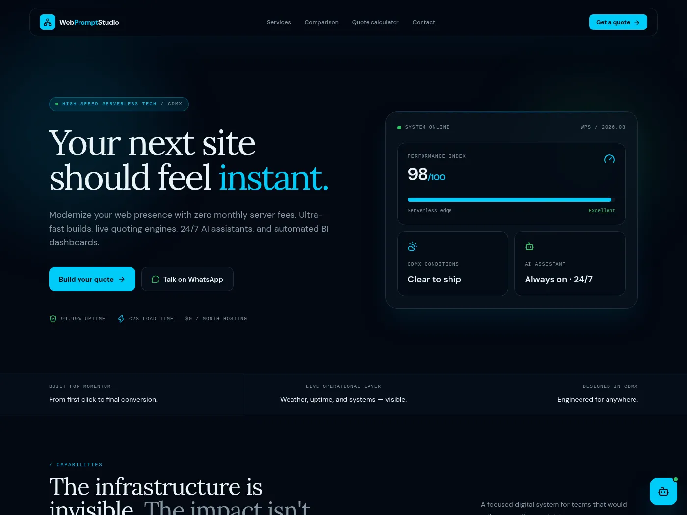 Web Prompt Studio Landing