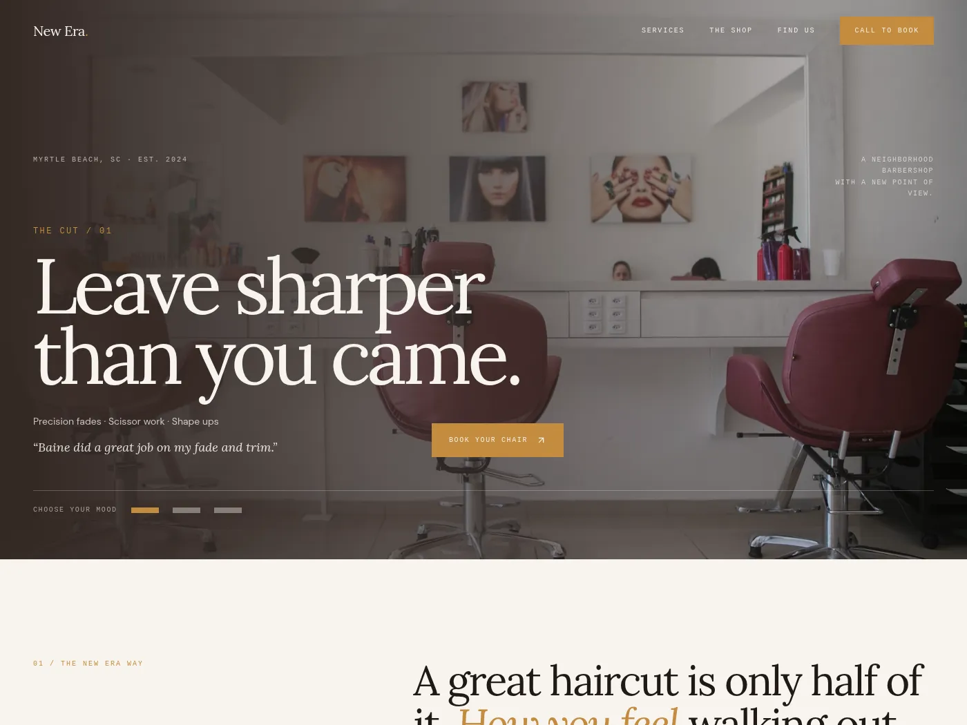 New Era Barbershop Web