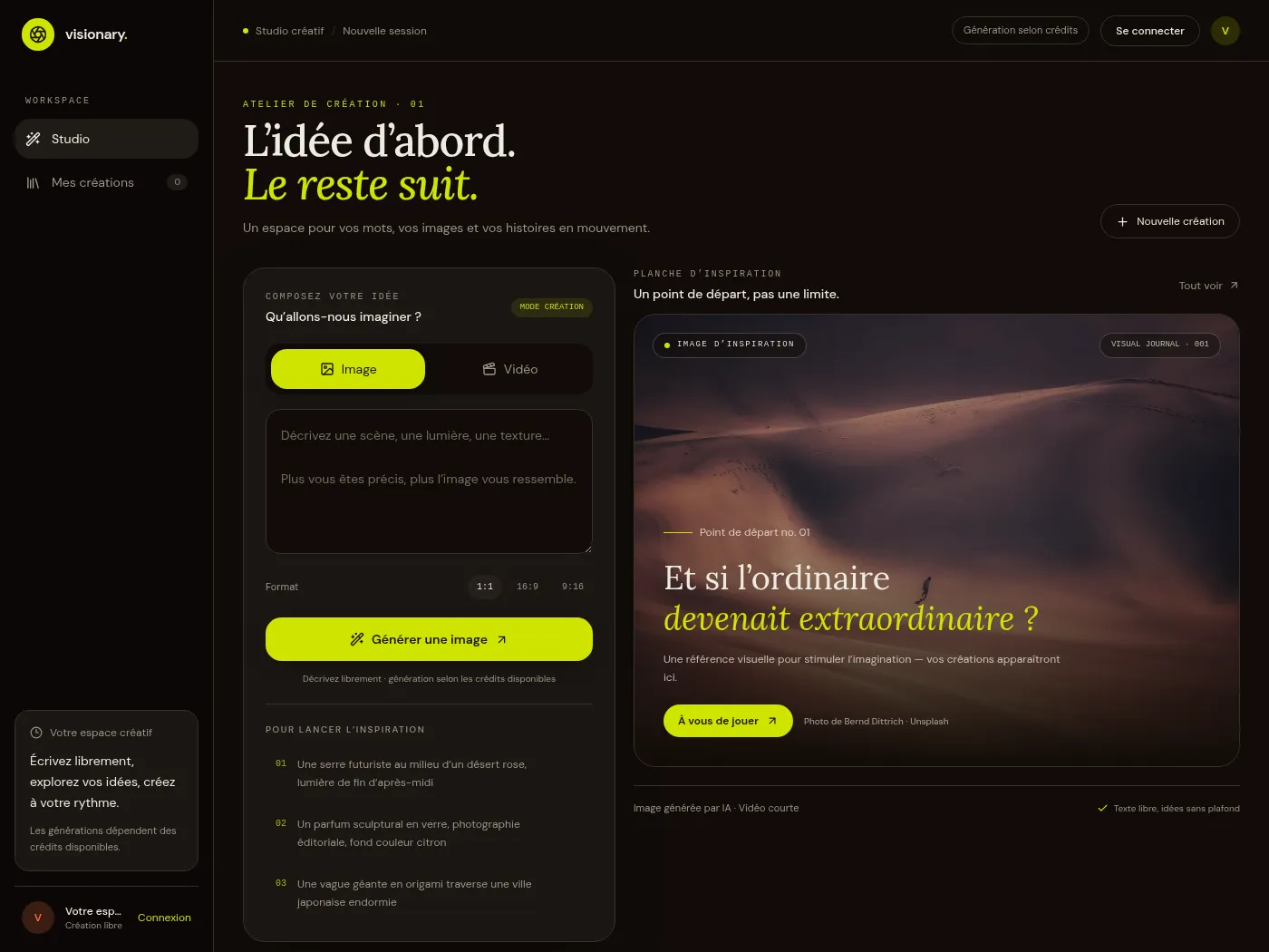 Visionary AI Studio