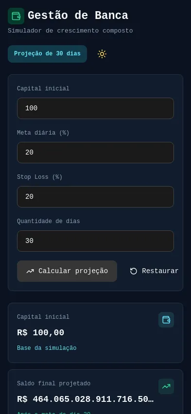 Gestão de Banca Pro