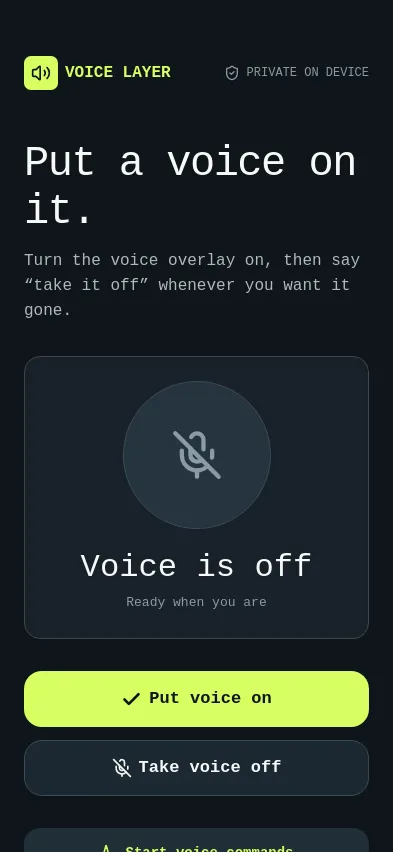 Voice Toggle App