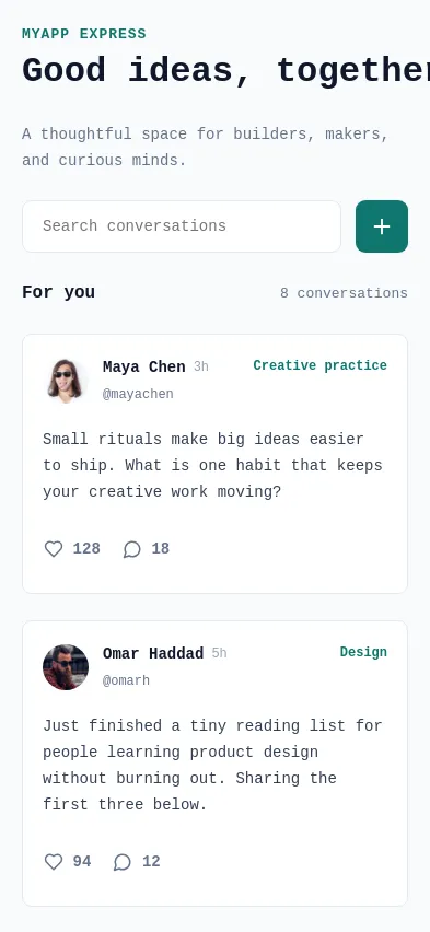 MyApp Express