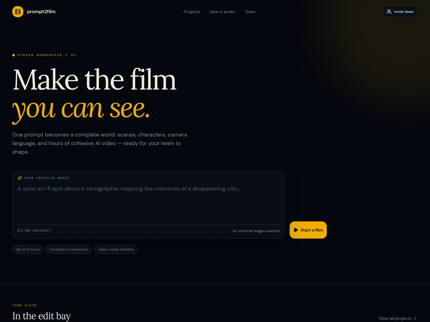 Prompt2Film Studio