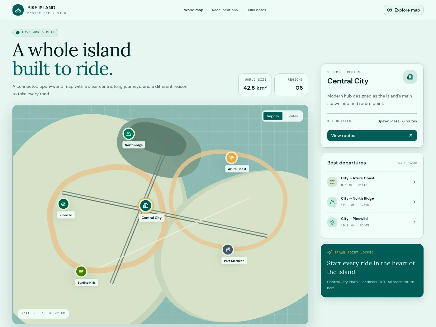 Bike Island Master Map