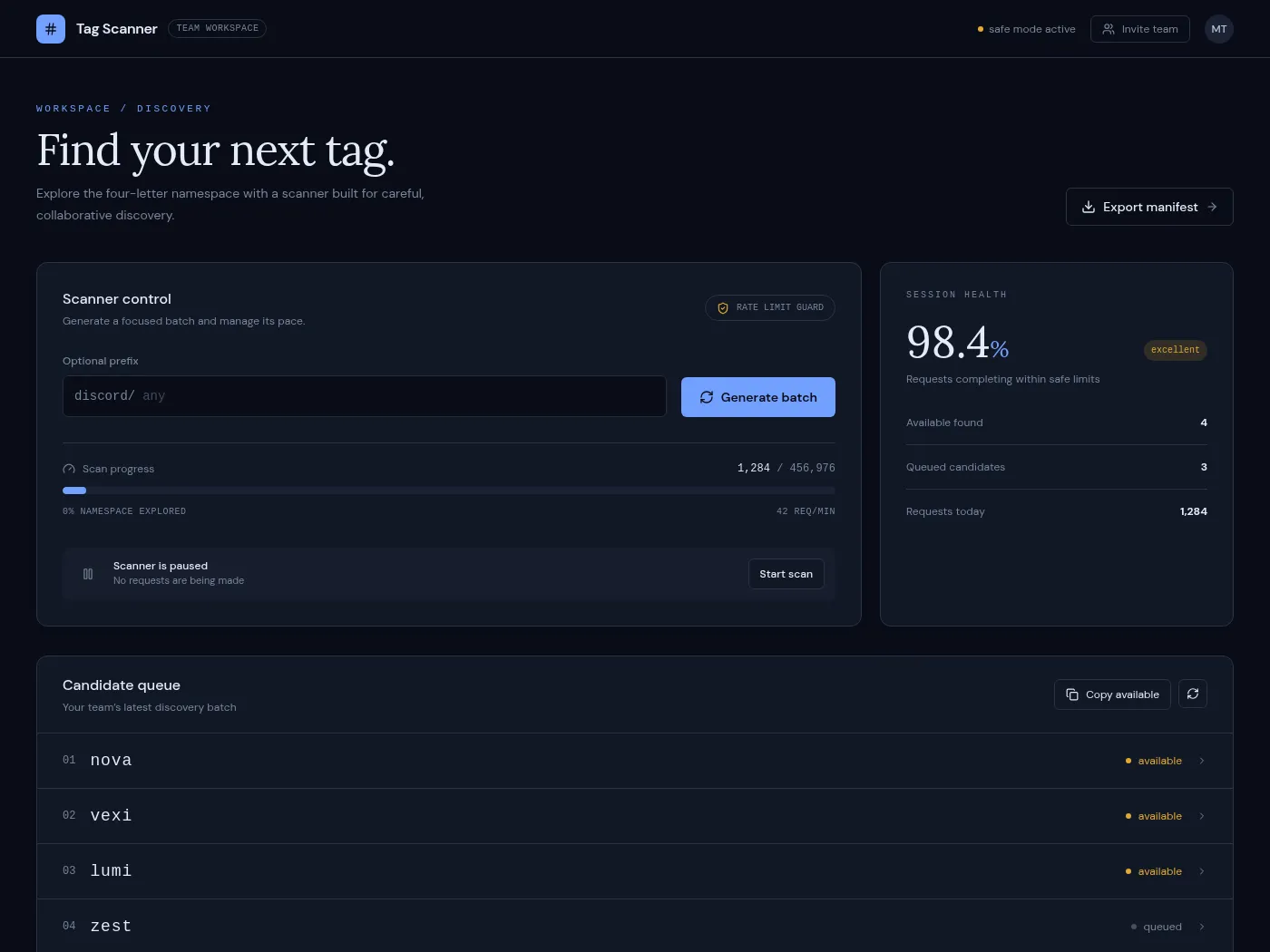 Discord Tag Scanner