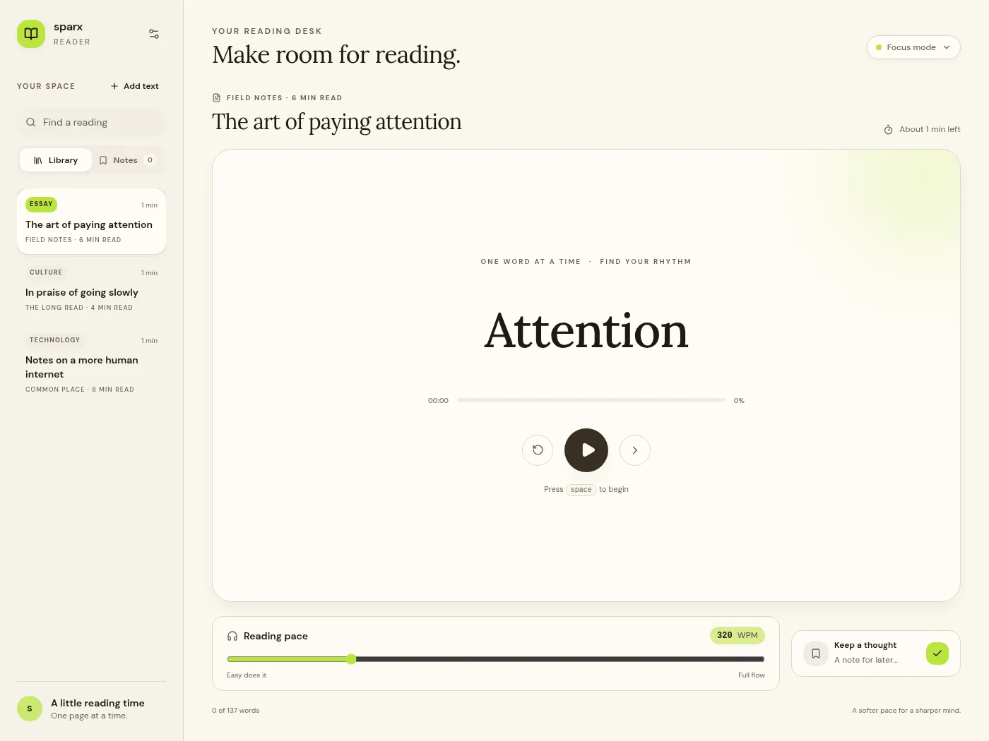 Sparx Reader